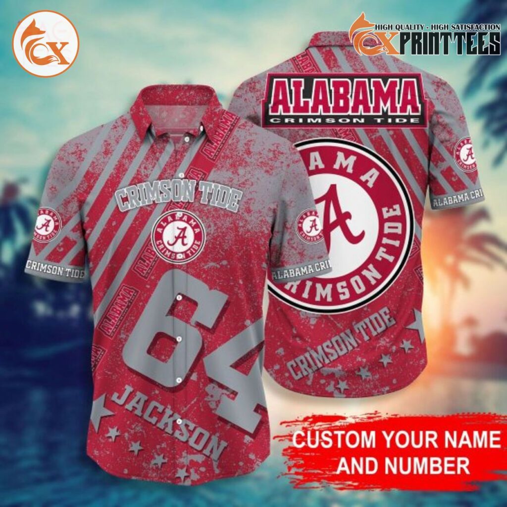 Alabama Crimson Tide Football Logo Customizable Hawaiian Shirt, Best ...