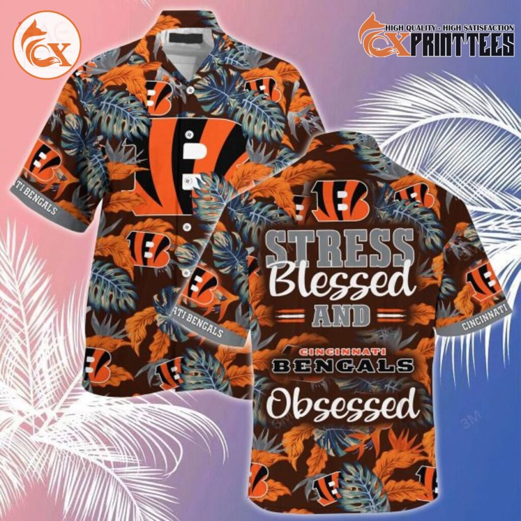 NFL Bengals Logo Retro Sunset Hawaii Summer Shirt, Cool Gift Ideas For ...