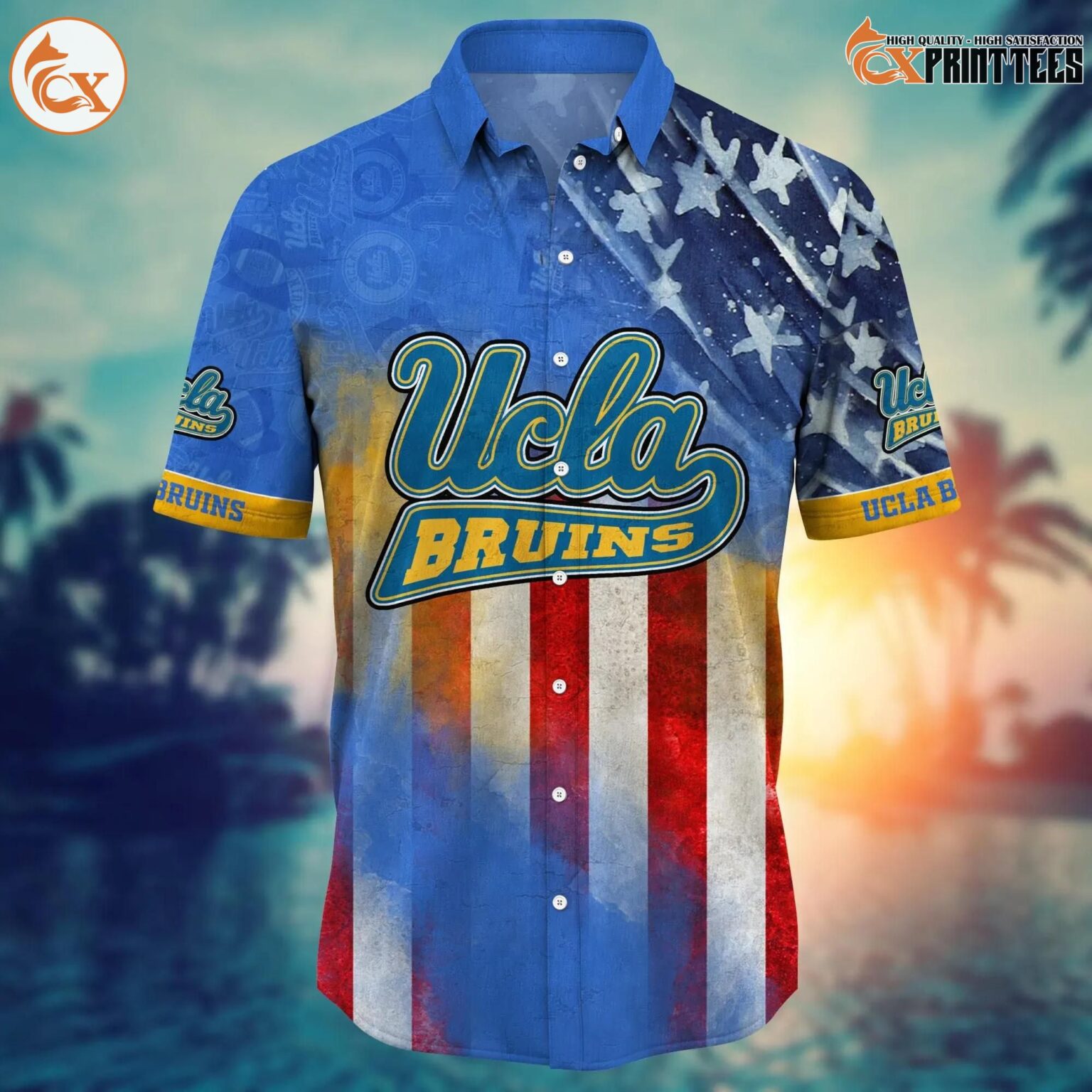 UCLA University Hawaiian Shirt, 4th Of July Best Gifts For Sports Fan ...