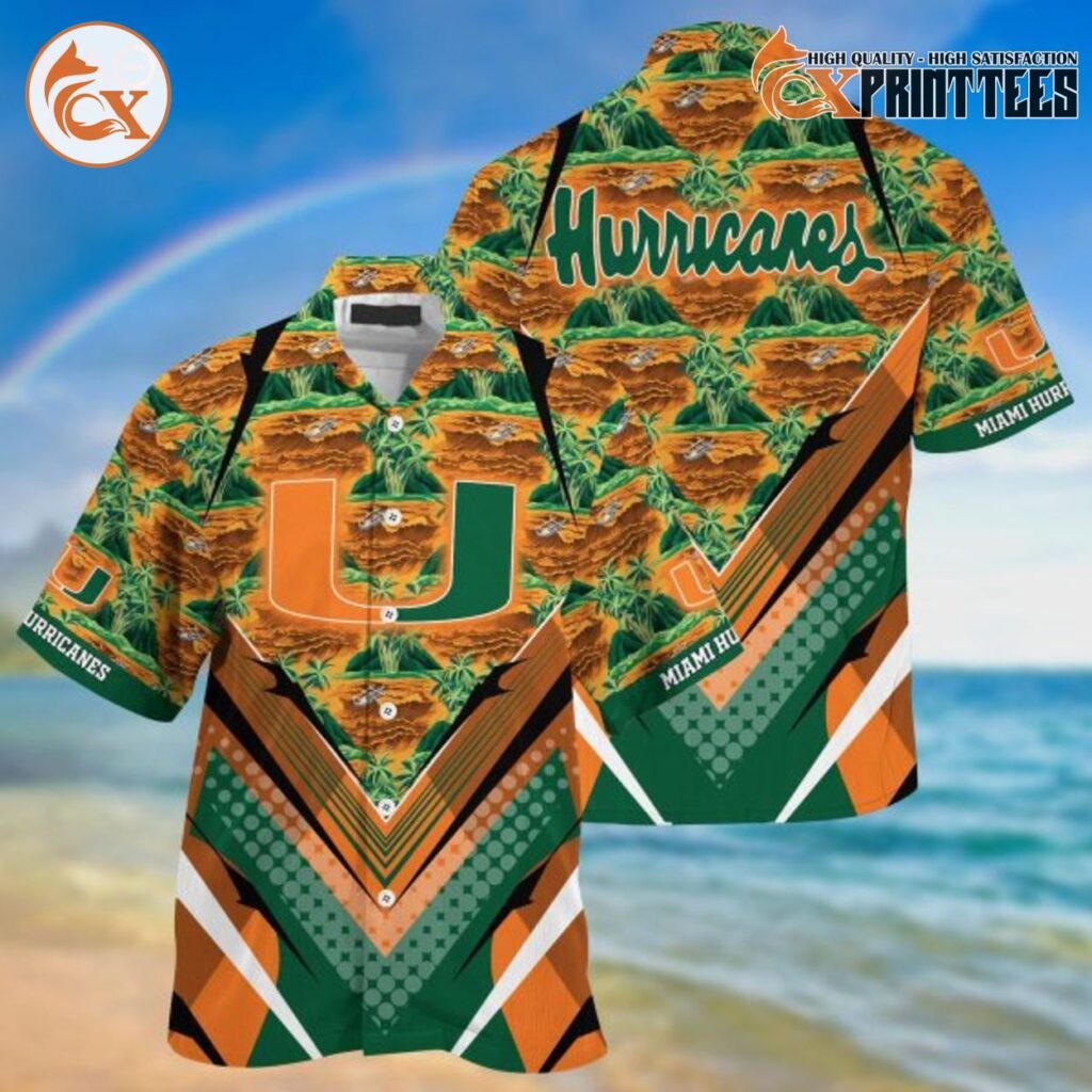 Vintage Beach Palm Trees Logo Miami Hurricanes, Aloha Summer Hawaiian ...