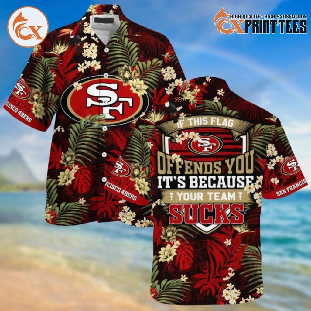 49ers Football Team Logo Custom Summer Hawaiian Shirt, Best Gift For ...