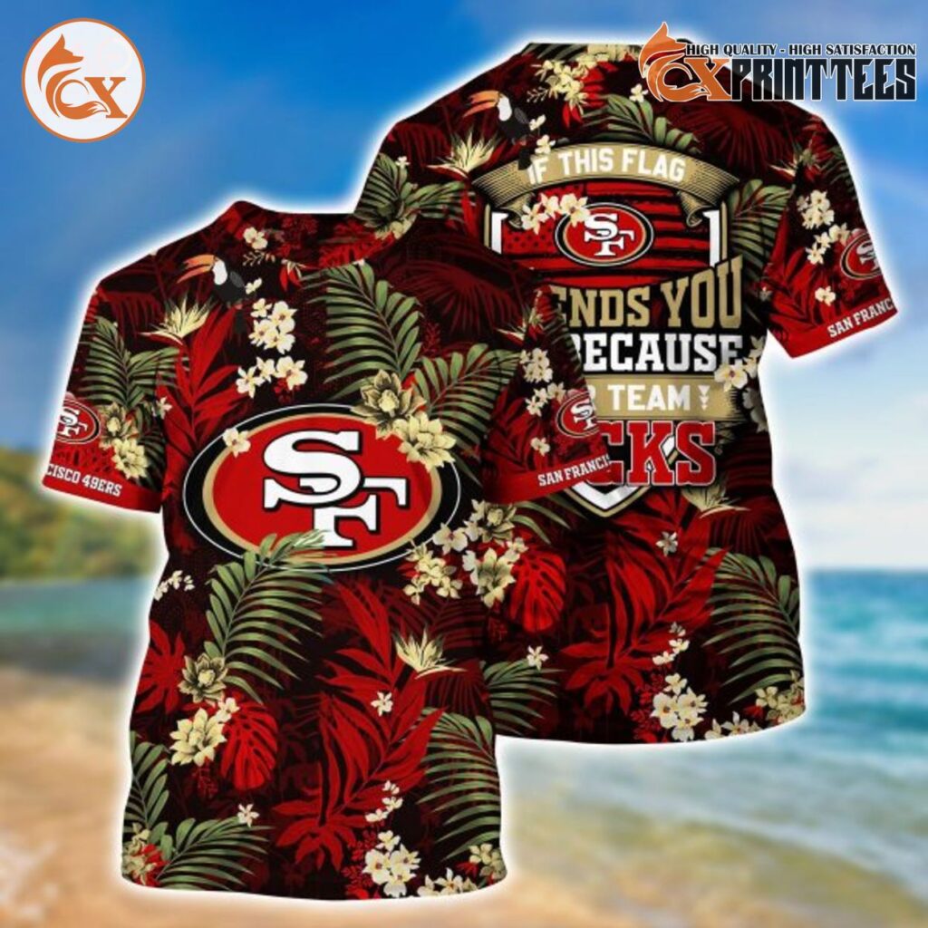 49ers Football Team Logo Custom Summer Hawaiian Shirt, Best Gift For ...
