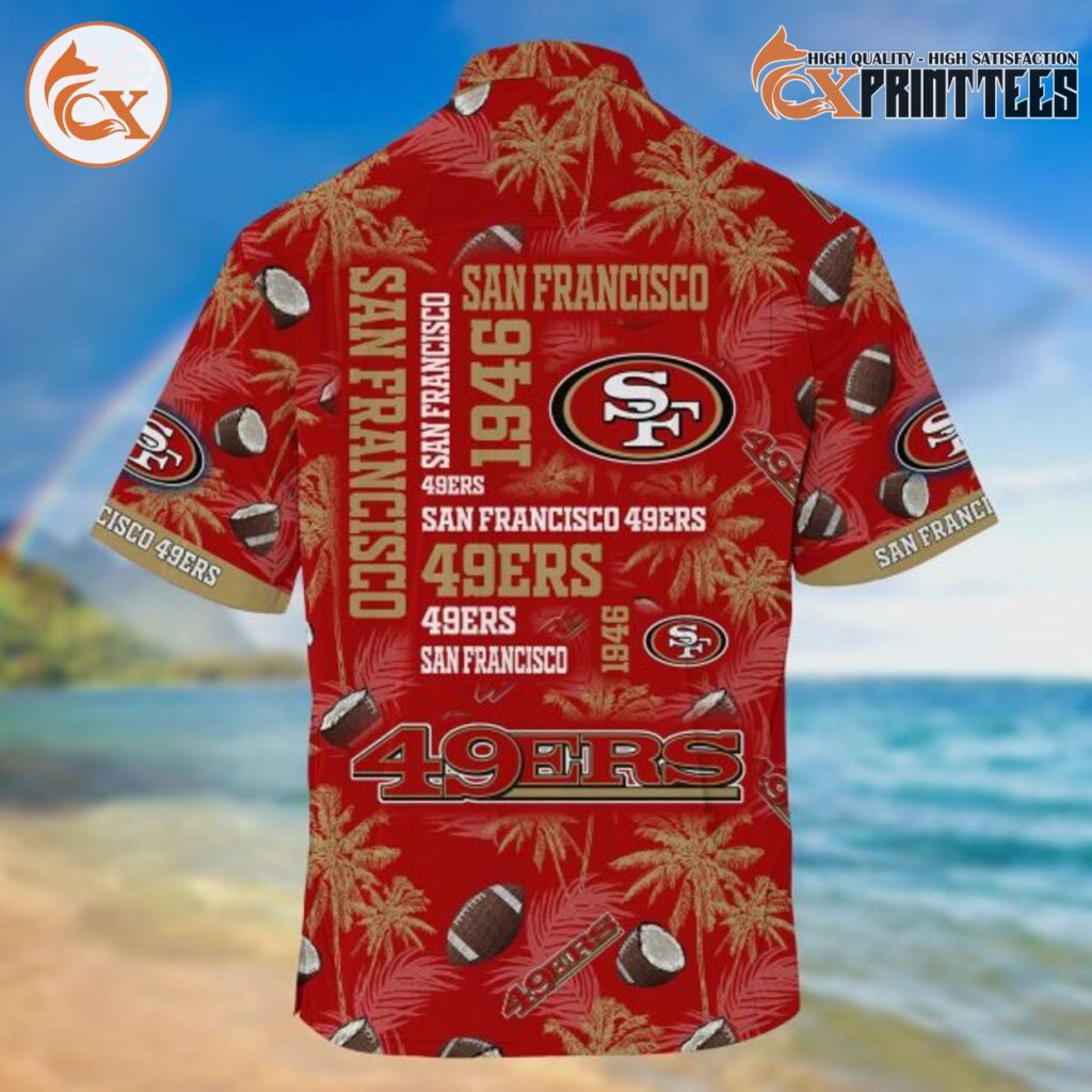 49ers SF Logo Custom Coconut Tree Red Summer Shirt, Cool Gift Ideas For ...