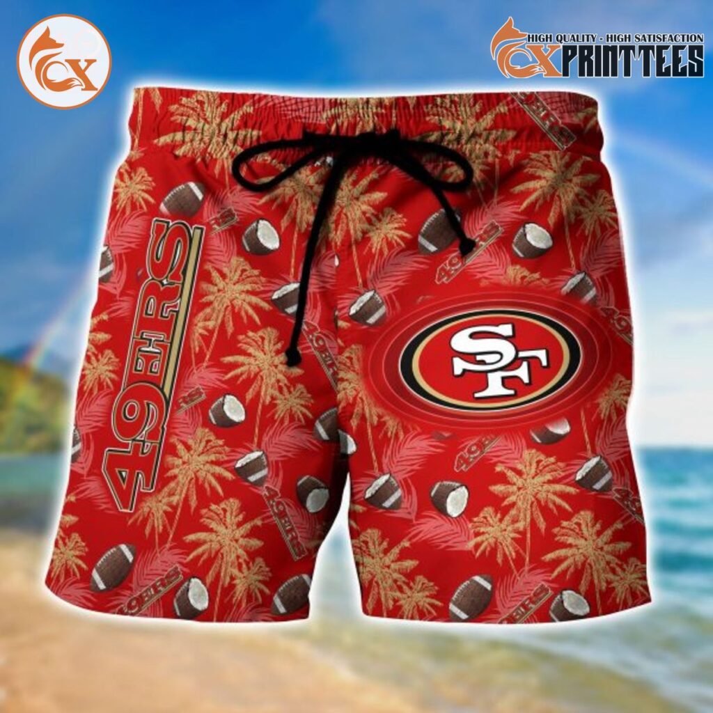 49ers SF Logo Custom Coconut Tree Red Summer Shirt, Cool Gift Ideas For ...