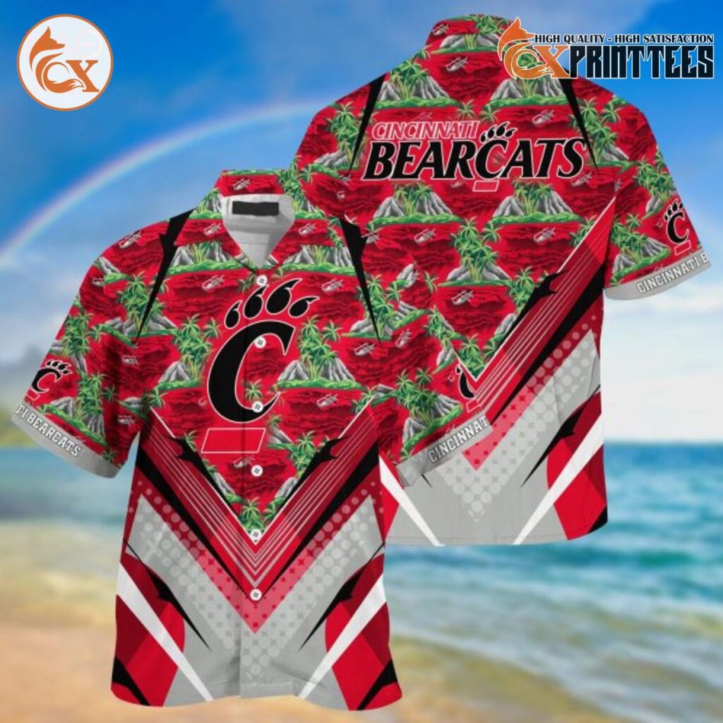 Bearcats Logo Custom Tropical Isle Hawaiian Shirt, Gift Ideas For ...