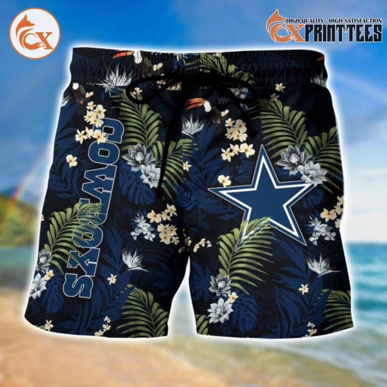 Dallas Cowboy Logos NFL Summer Aloha Shirt, Best NFL Gifts | Fox Print Tees