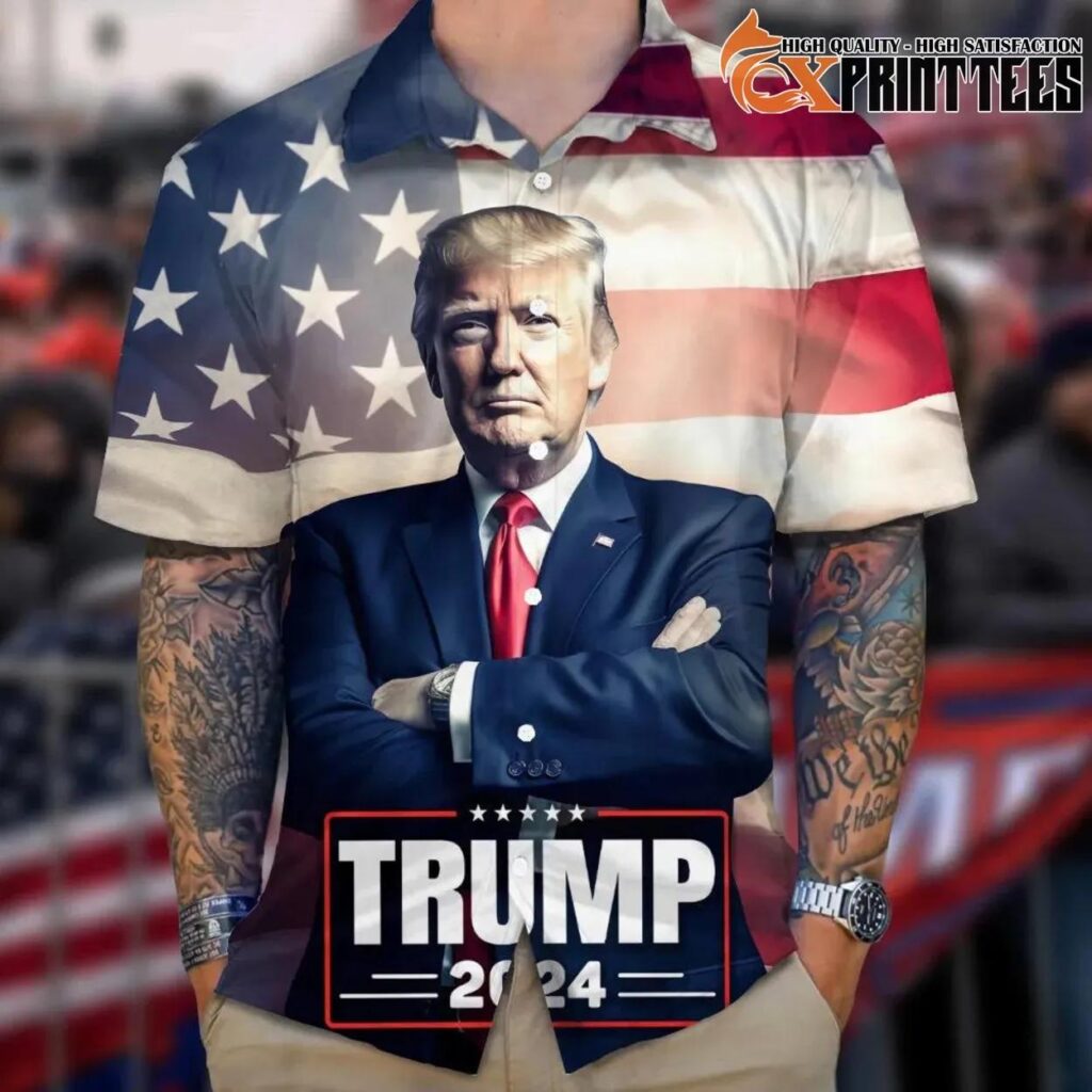 Exclusivity Donald Trump Photos For Custom Hawaiian Shirt