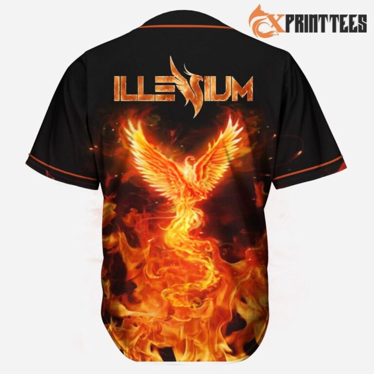 Flaming Phoenix Custom Illenium Jersey, Cool Outfits For EDM Fans | Fox ...