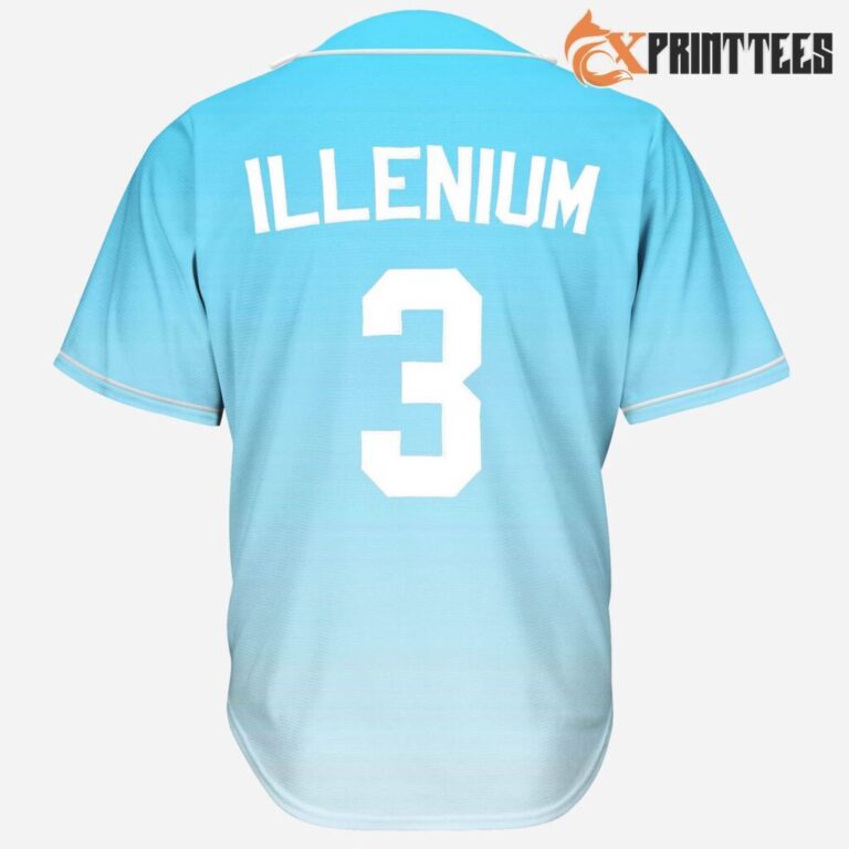 Illenium Light Blue Gradient Jersey | Fox Print Tees