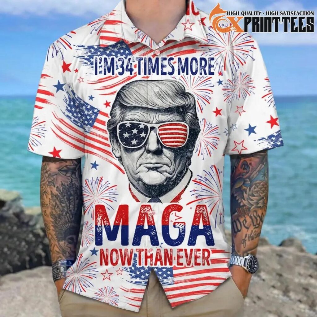 Exclusivity Stand Out with 'I Am More MAGA' - Hawaiian Shirt