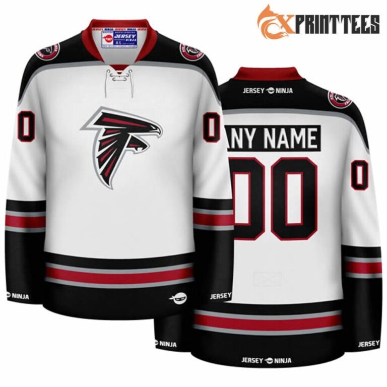 Rave Jersey Atlanta Falcons White Hockey Jersey, Best Style for Fan