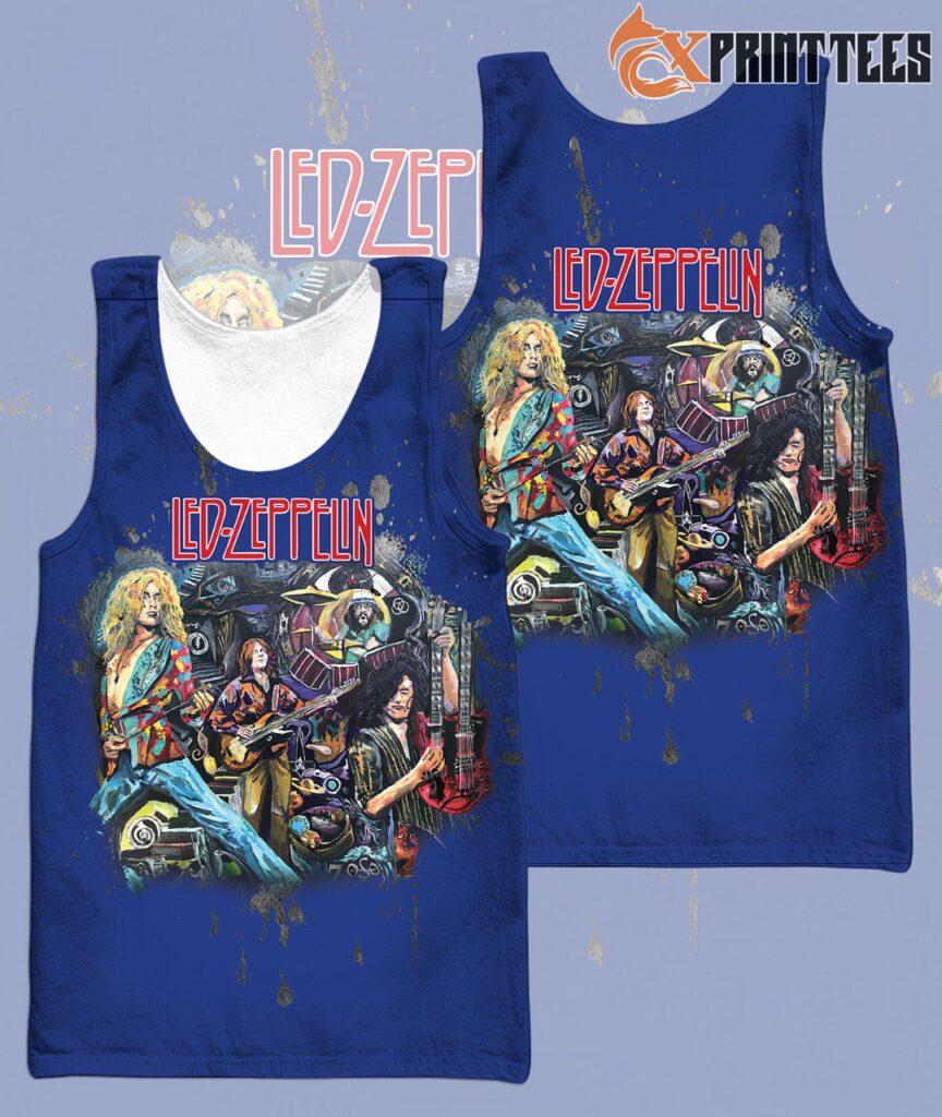 Exclusive Led Zeppelin Members Tank Top - Iconic Art Print